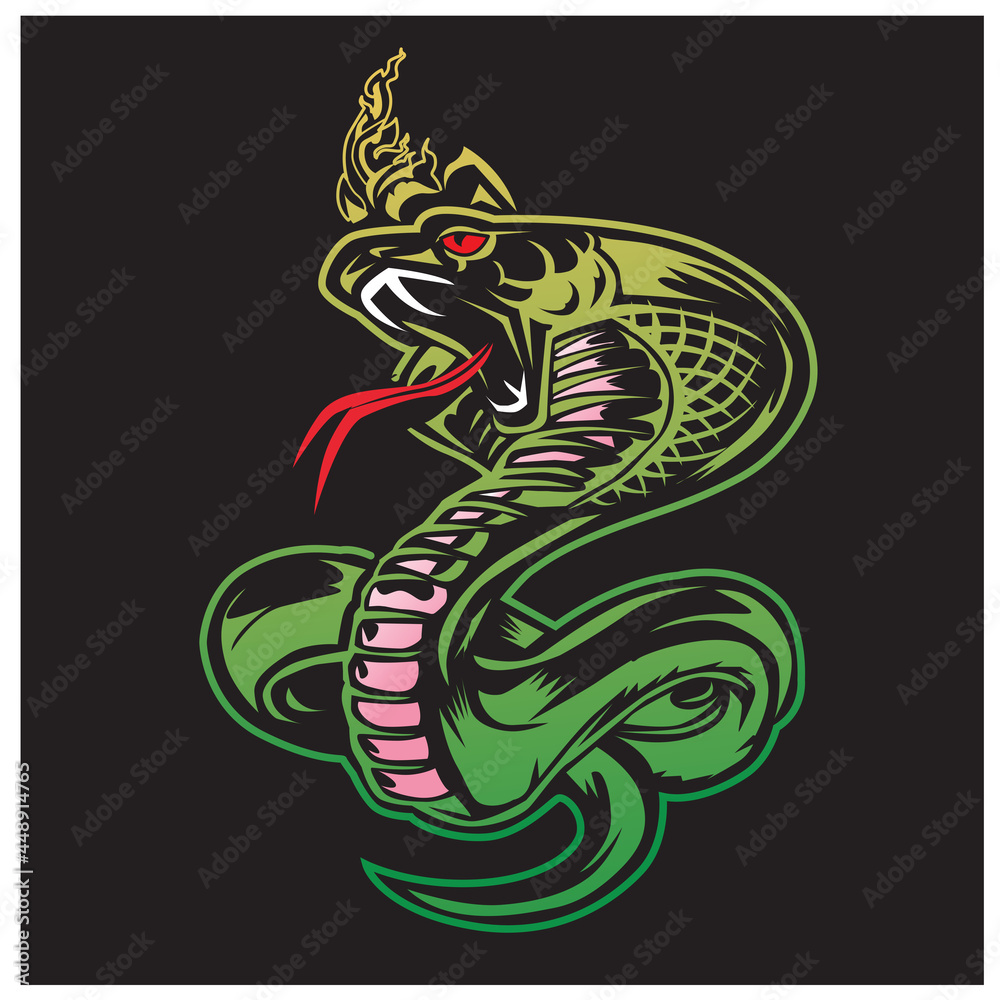 naga illustration. the snake in thai myth. Snake logo in traditional ... naga illustration. the snake in thai myth. Snake logo in traditional ...