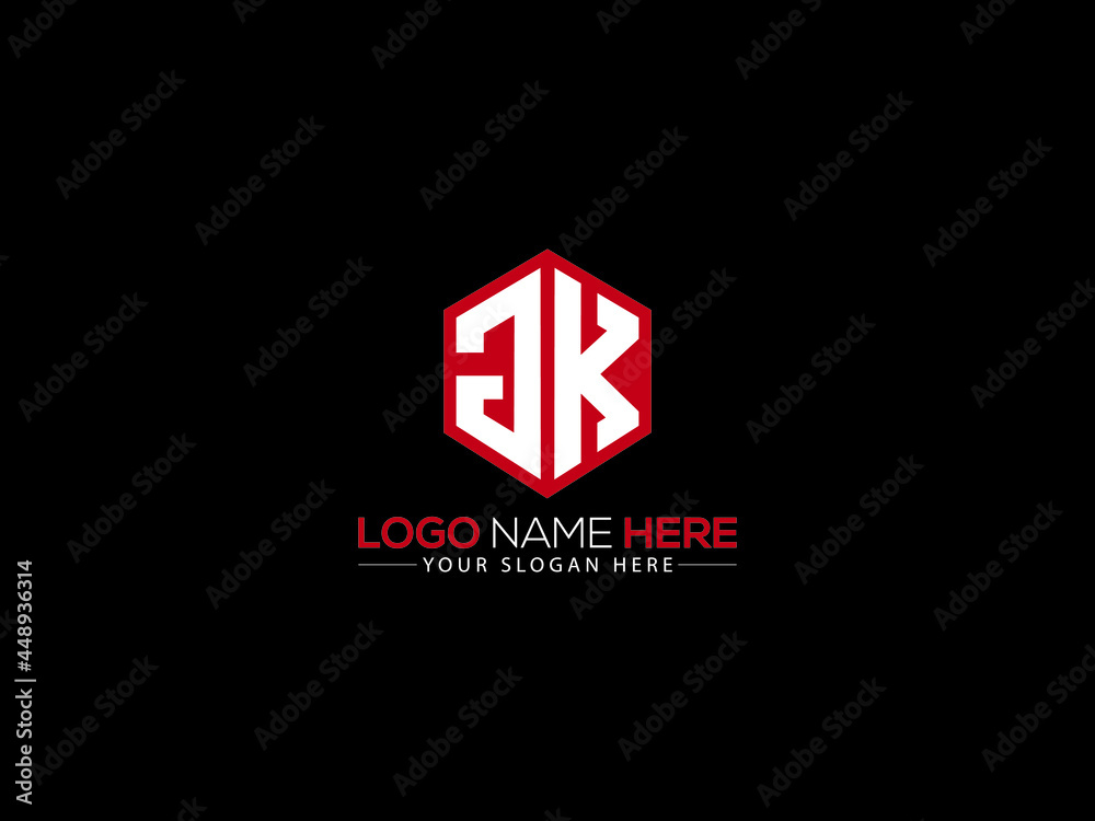 GK Letter Logo, creative gk logo sticker vector for business Stock ...