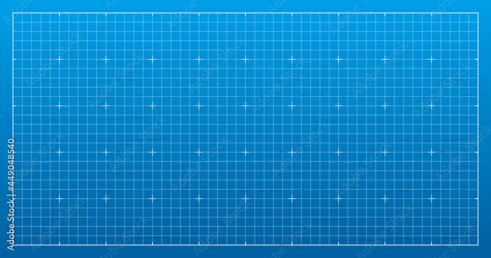 Blank architectural blueprint grid background. Empty lined template for ...