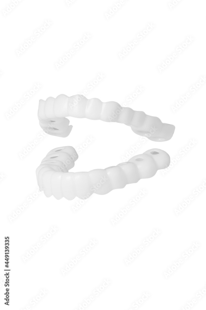 Foto de Subject shot of removable veneers for masking teeth defects and ...