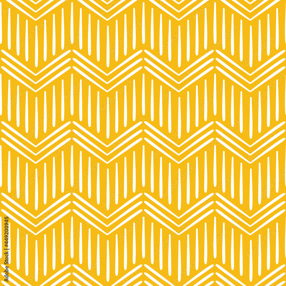 Mustard Yellow Chevron Background