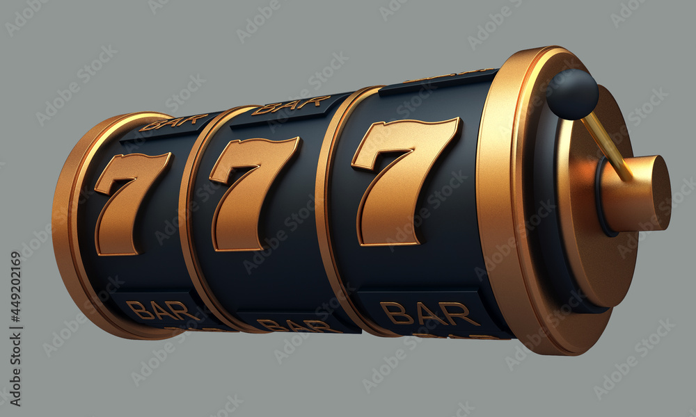 Ilustração do Stock: casino slot machine 3d render illustration | Adobe ...