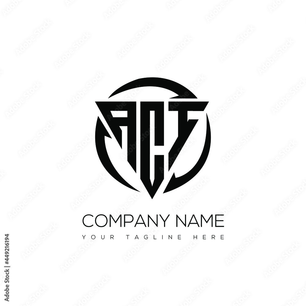 ACI letter logo abstract design. ACI unique design, ACI letter logo ...
