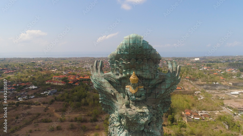 Aerial view statue hindu god garuda wisnu kencana Statue, Bali. Statue ...