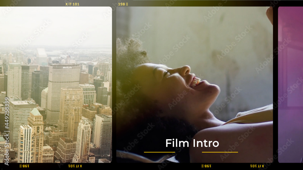 Split Screen Film Intro Stock Template | Adobe Stock
