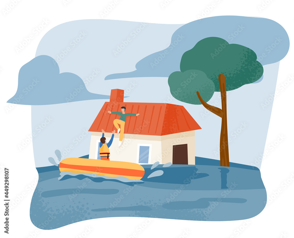 House Flood Clipart