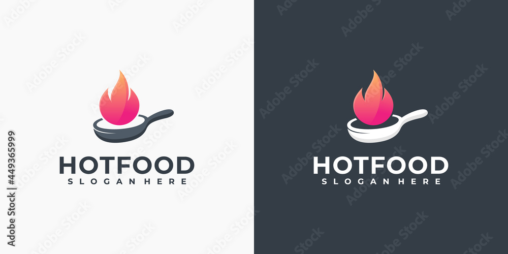 hot chef logo, food logo, restaurant logo Stock Vector | Adobe Stock