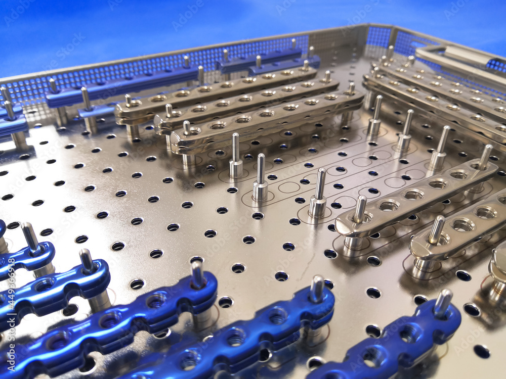 Orthopedic Implant Plate For Fix Fracture Of Bone Stock Photo | Adobe Stock