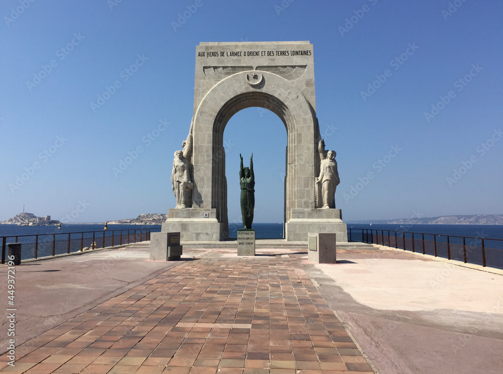 The Monument aux Morts de l'Armée d'Orient et des Terres Lointaines is ...