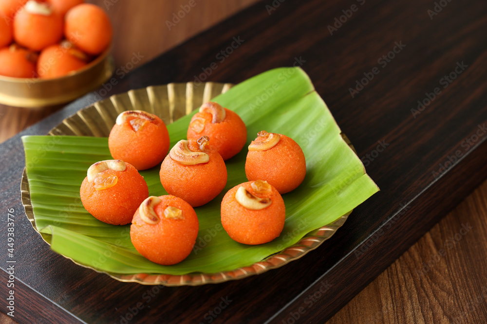 Rava Laddu, Rava Unda Kesar laddu motichoor Semolina Laddoo, Rawa Ladu ...