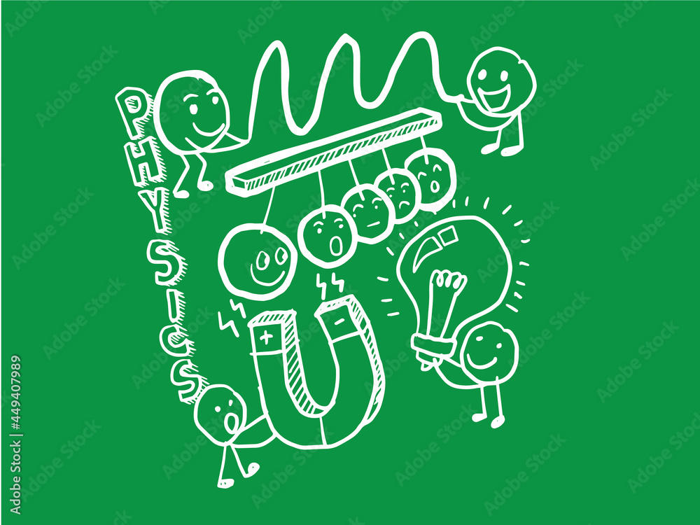 Symbols of physics Stock Vector | Adobe Stock