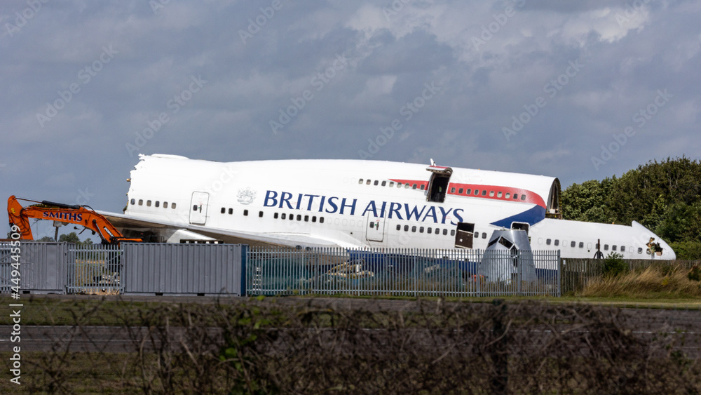 Braitish Airways Boeing 747 jumbo jets being scrapped. Early retirement ...