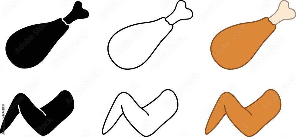 Chicken Drumstick Clipart
