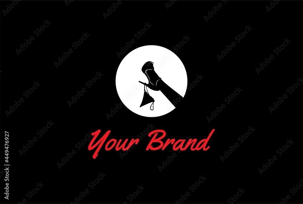 Sexy High Heels with G-String for Bar Strip Club Logo Design Stock ...