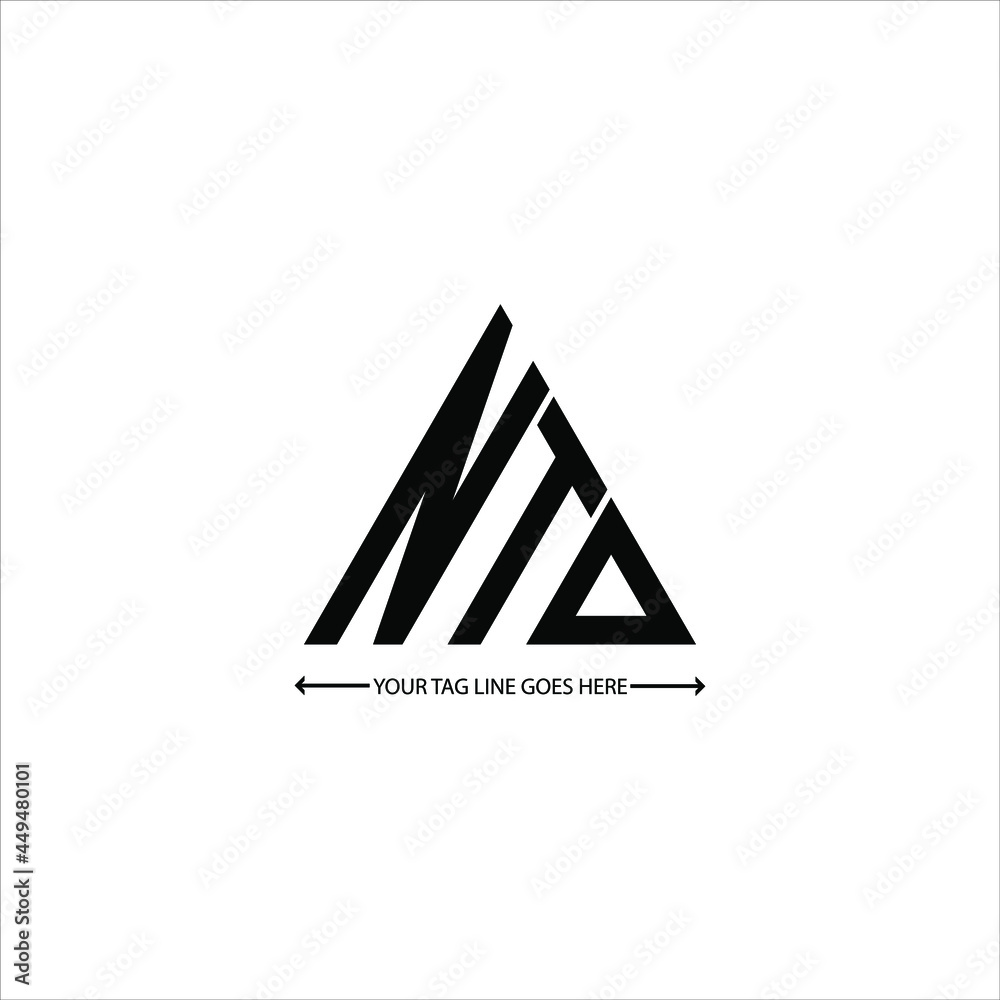 NTD letter logo creative design. NTD unique design, NTO letter logo ...