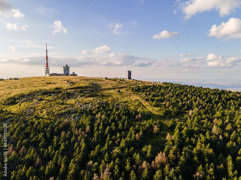 The Brocken, also called Blocksberg, is the highest mountain in the ...