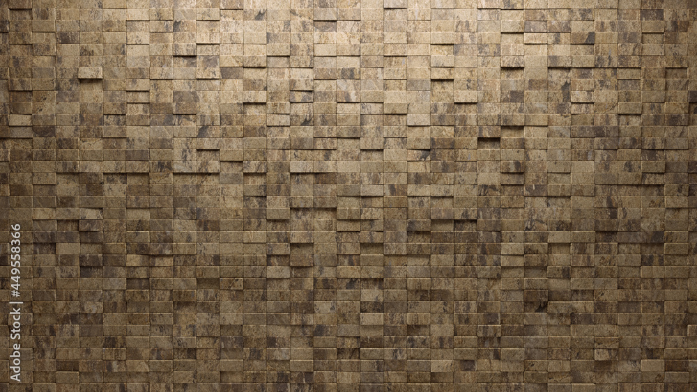 Rectangular, 3D Wall background with tiles. Polished, tile Wallpaper ...