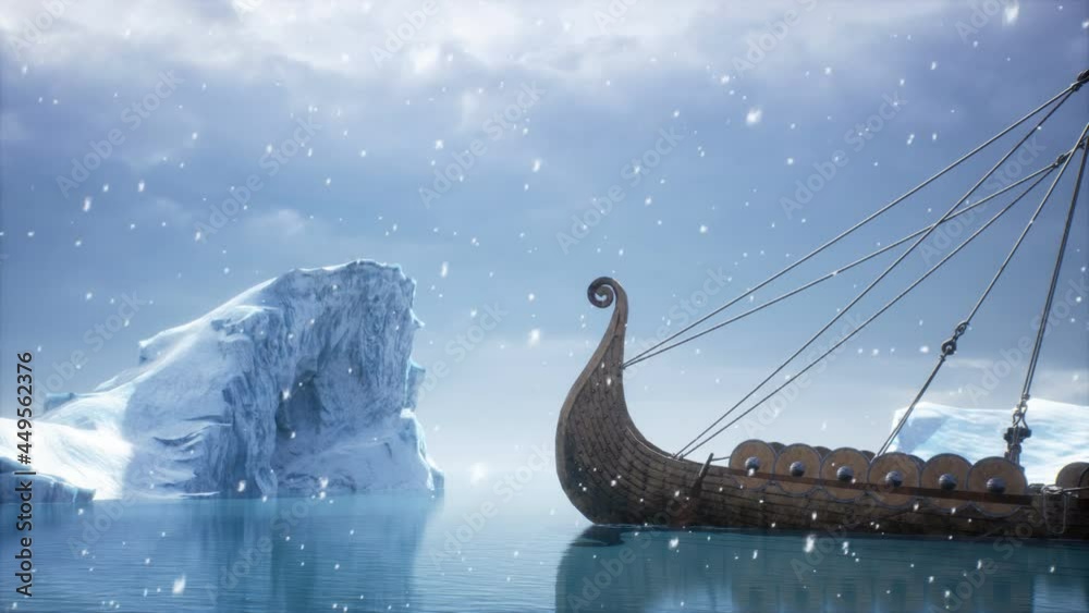 The fearless Vikings have landed on a new, unexplored snowy land ...