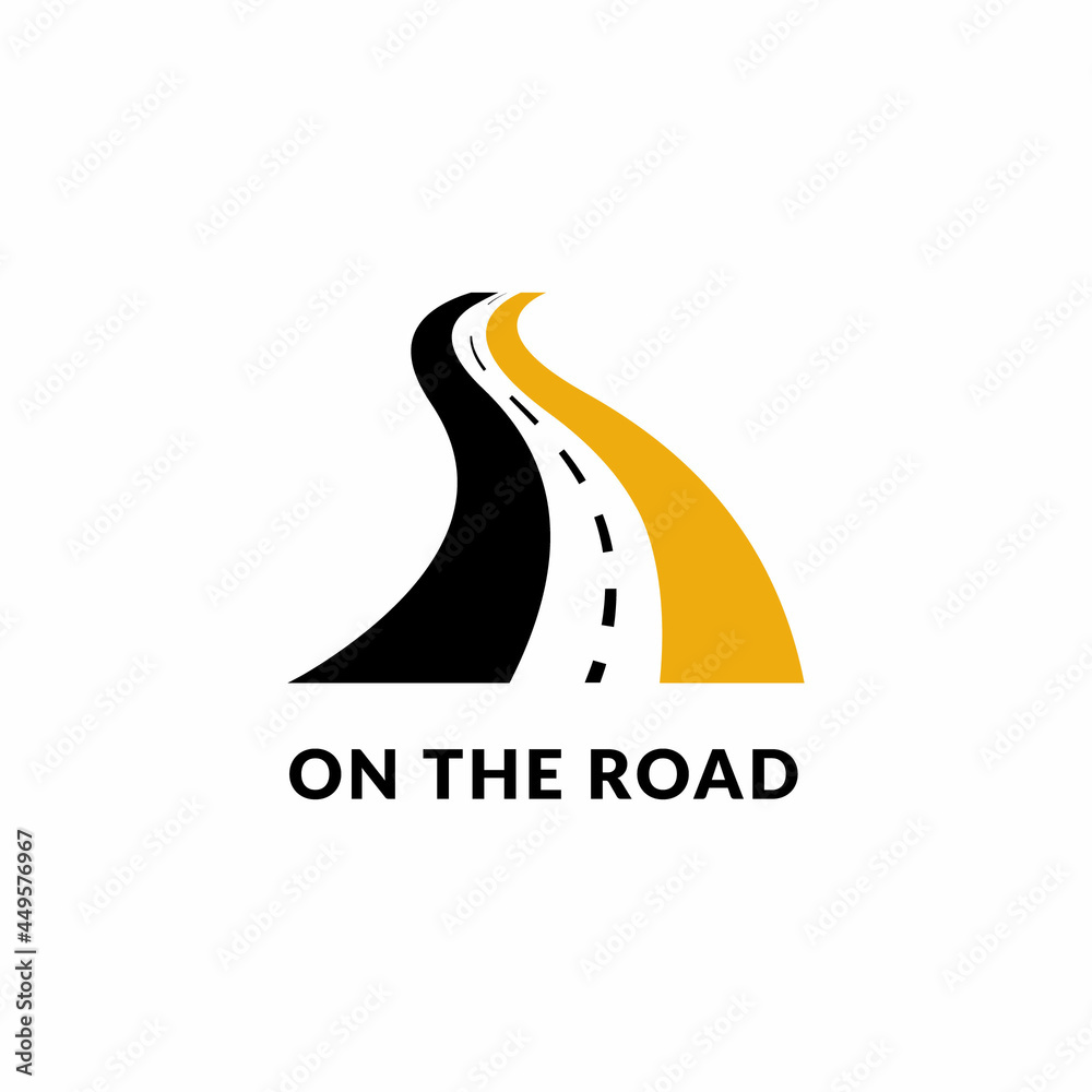 Design logo Modern Road Logo Way Transportation Street Template Stock ...