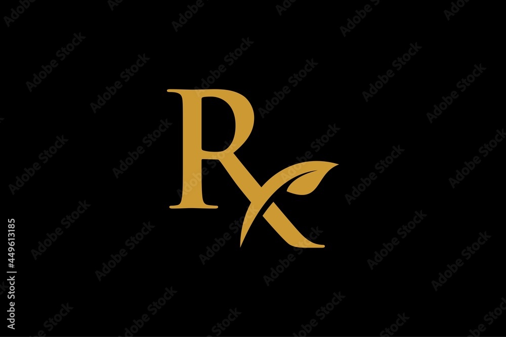 Rx pharmacy icon design. Health logo design. Stock Vector | Adobe Stock