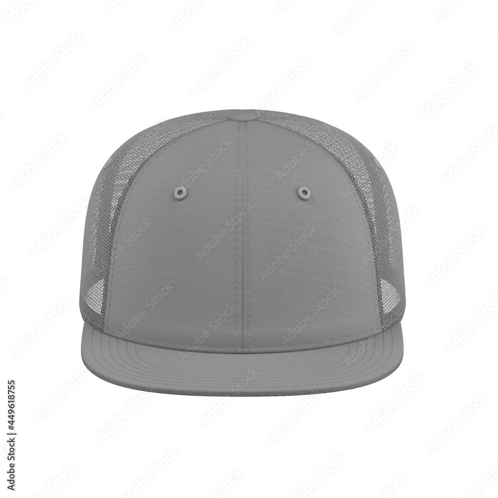 Tracker hat mockup 3D render illustration C Stock Illustration | Adobe ...