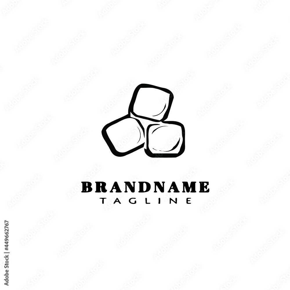 ice cube logo icon design template vector illustration Stock Vector ...