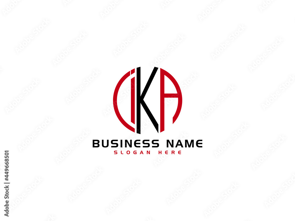 Letter IKA Logo Icon Vector Image For Business Stock Vector | Adobe Stock