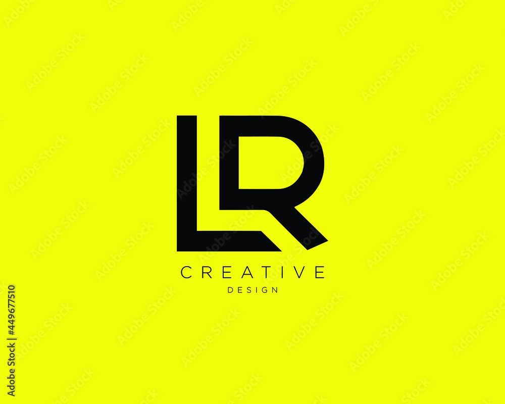 Creative and Minimalist Letter LR Logo Design Icon, Editable in Vector ...