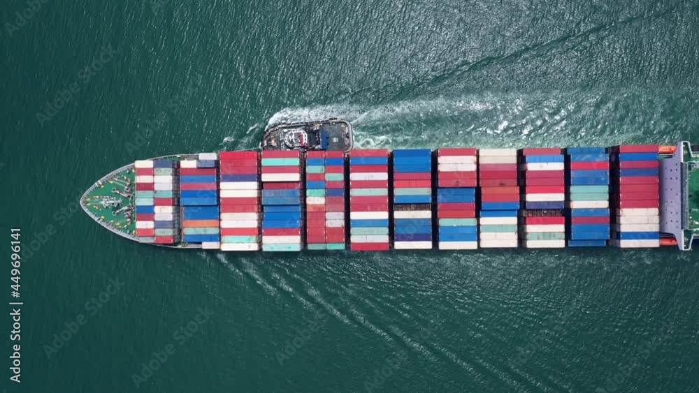 tug ship drag container cargo smart ship vessel to cargo international ...