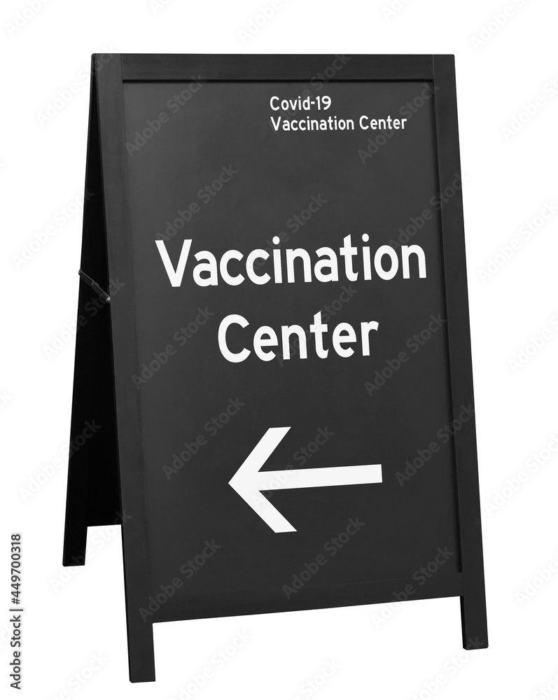 Covid19 sidewalk signage or signboard isolated on white background ...