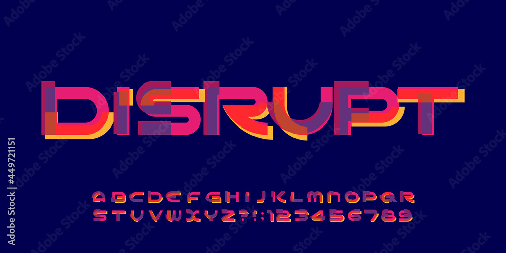Disruption Typography