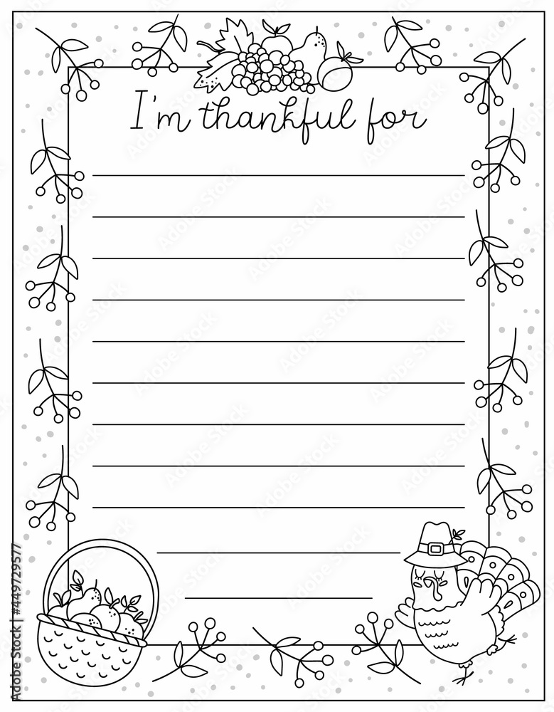 Letter Paper Printable Black And White