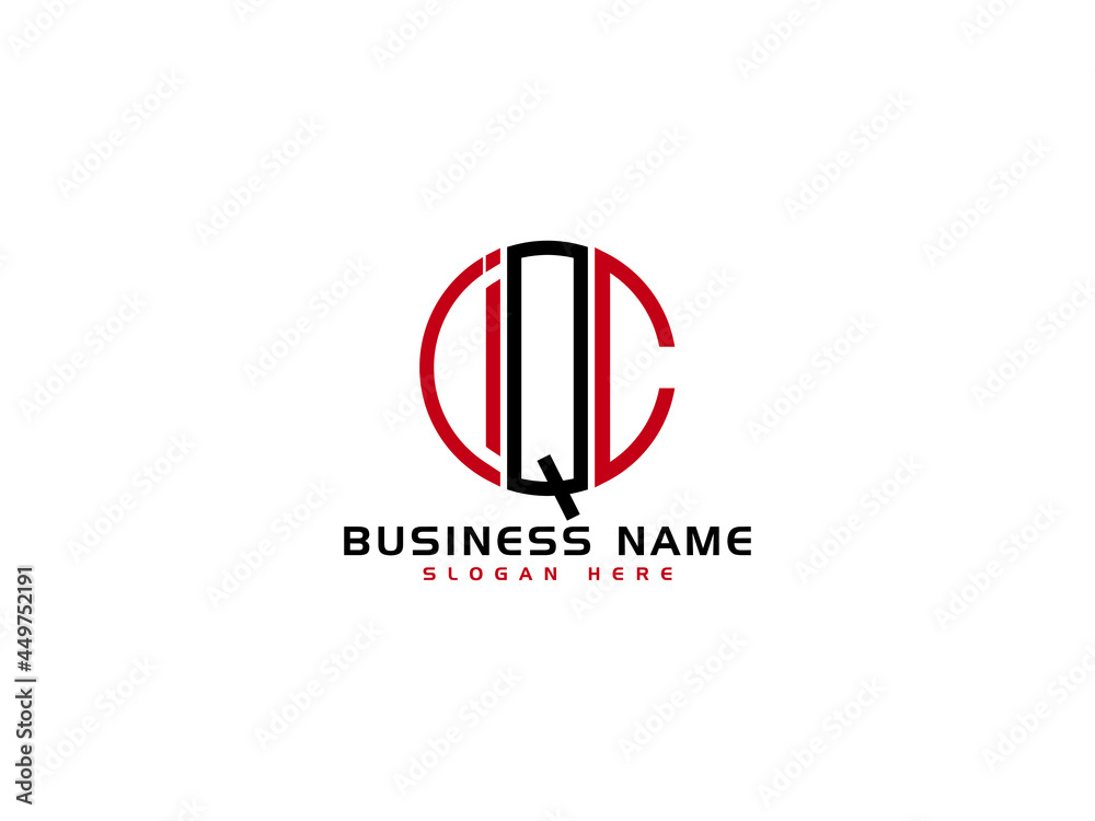 Letter IQC Logo Iocn Vector Image For Business Stock Vector | Adobe Stock