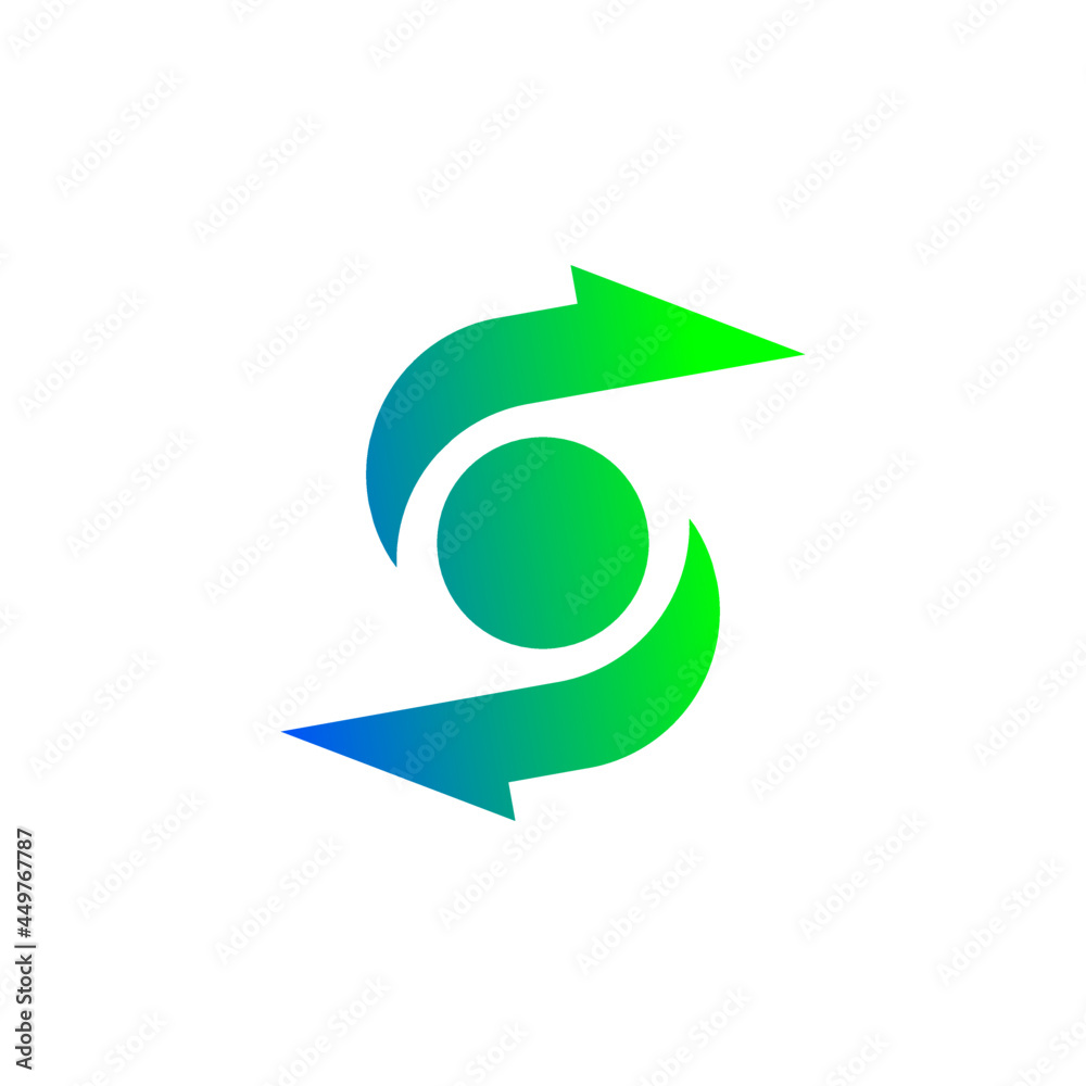 swap arrow logo Stock Vector | Adobe Stock