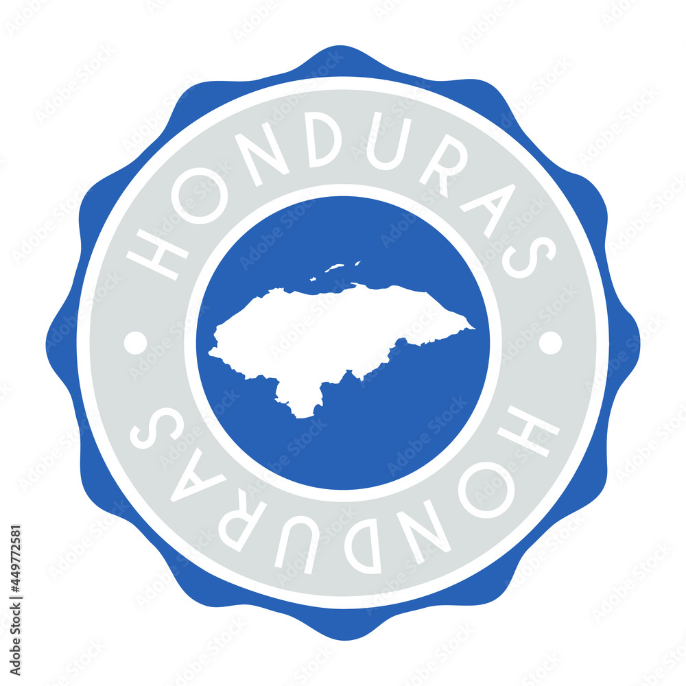 Honduras Badge Map Vector Seal Vector Sign. National Symbol Country ...