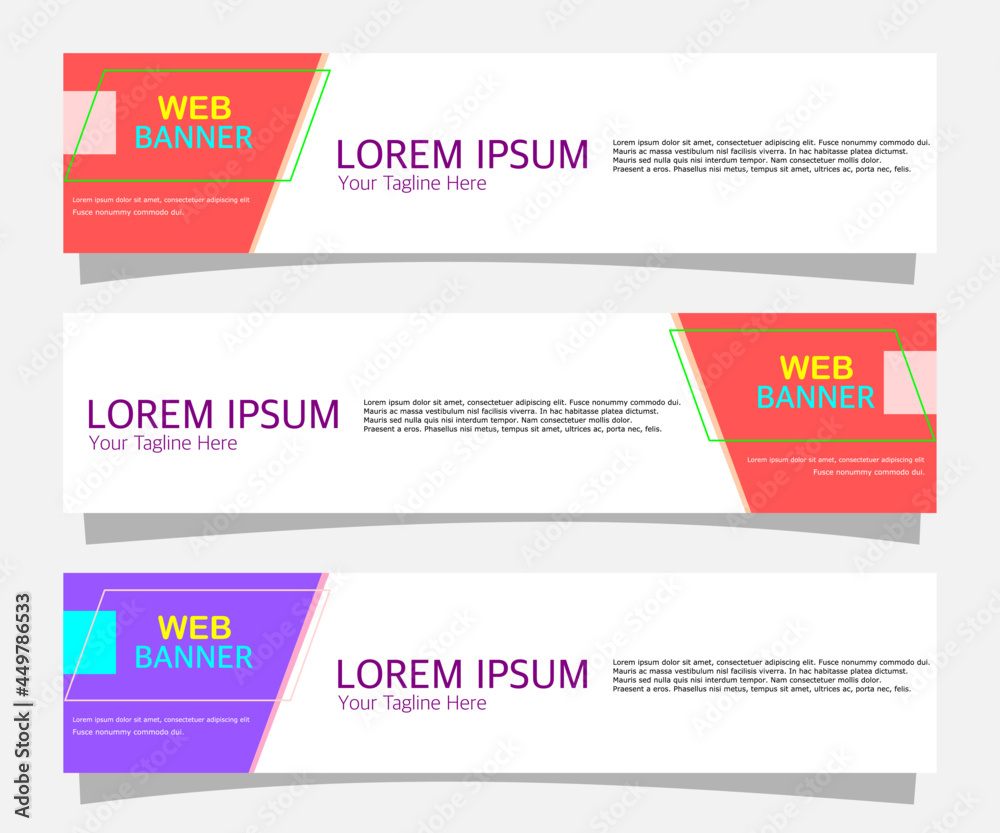 desain grafis dari banner untuk iklan Stock Vector | Adobe Stock