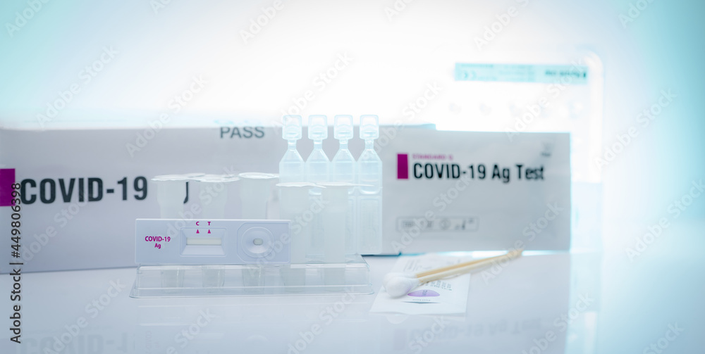 Covid 19 antigen self test for nasal swab. Antigen test kit for home ...