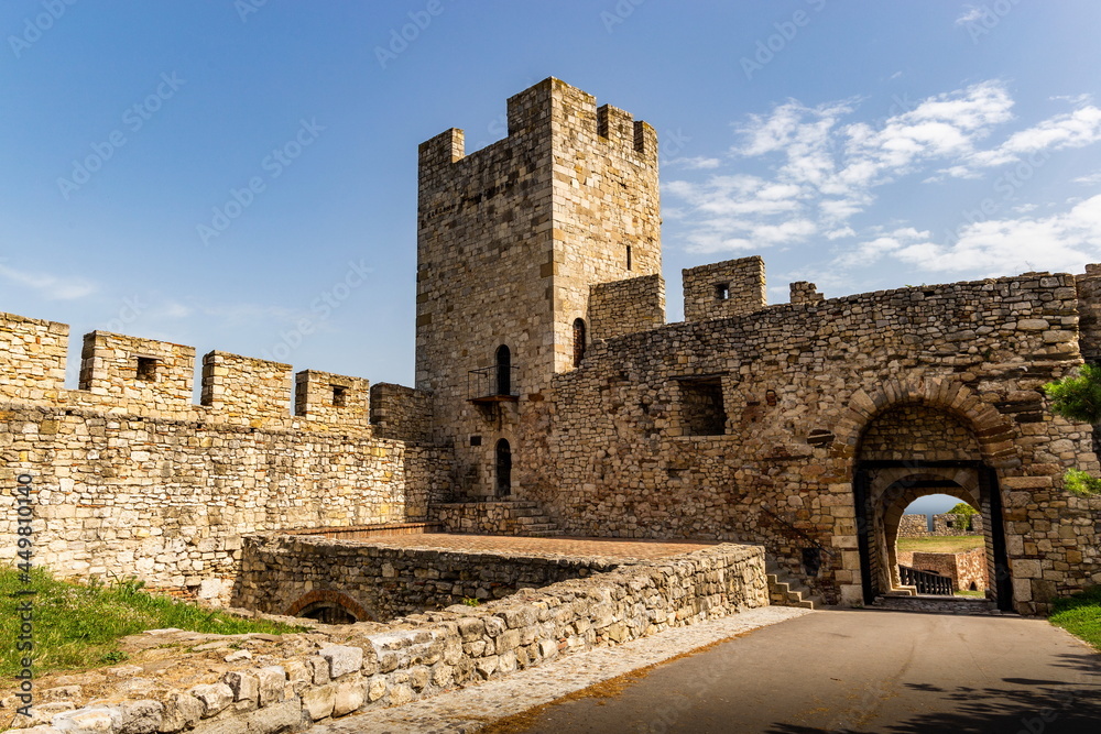 Kalemegdan Fortress is historic castle towers, gate, and bridge in ...
