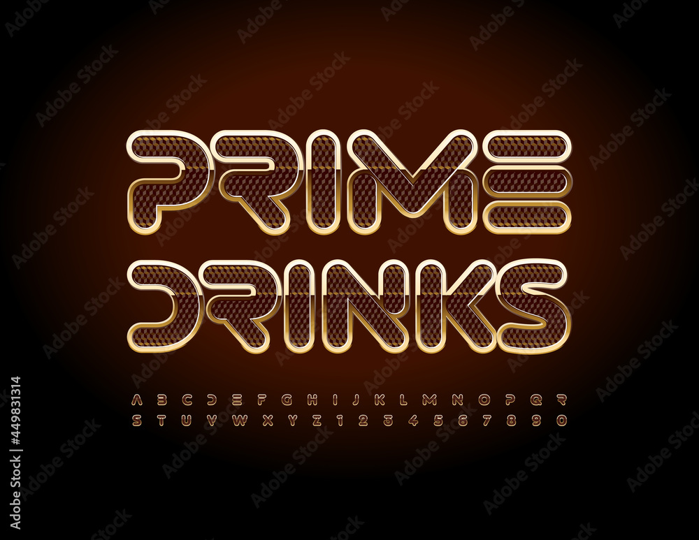 Vector elite template Prime Drinks for Menu, Restaurants, Bars. Elegant ...