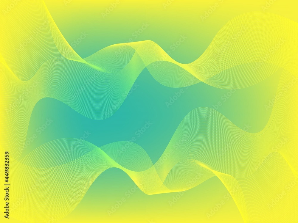 Yellow Wave Background. Beautiful wave background Stock Illustration ...