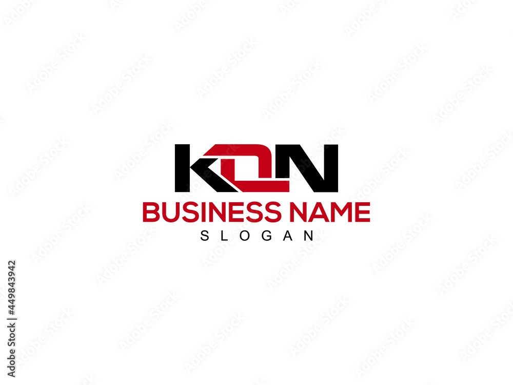Alphabet Letter KDN Logo Icon Vector For Business Stock Vector | Adobe ...