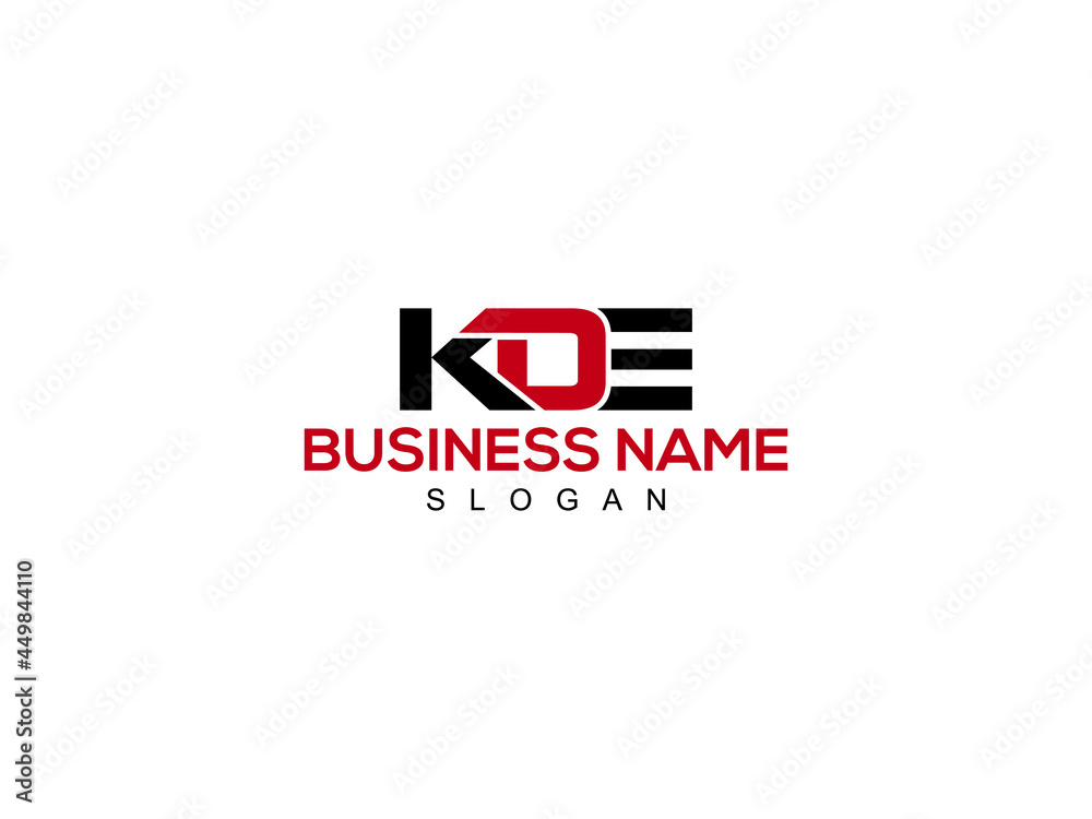 Alphabet Letter KDE Logo Icon Vector For Business Stock Vector | Adobe ...