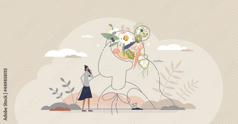 Grafika wektorowa Stock: Brain nutrition and food products for your ... Grafika wektorowa Stock: Brain nutrition and food products for your ...