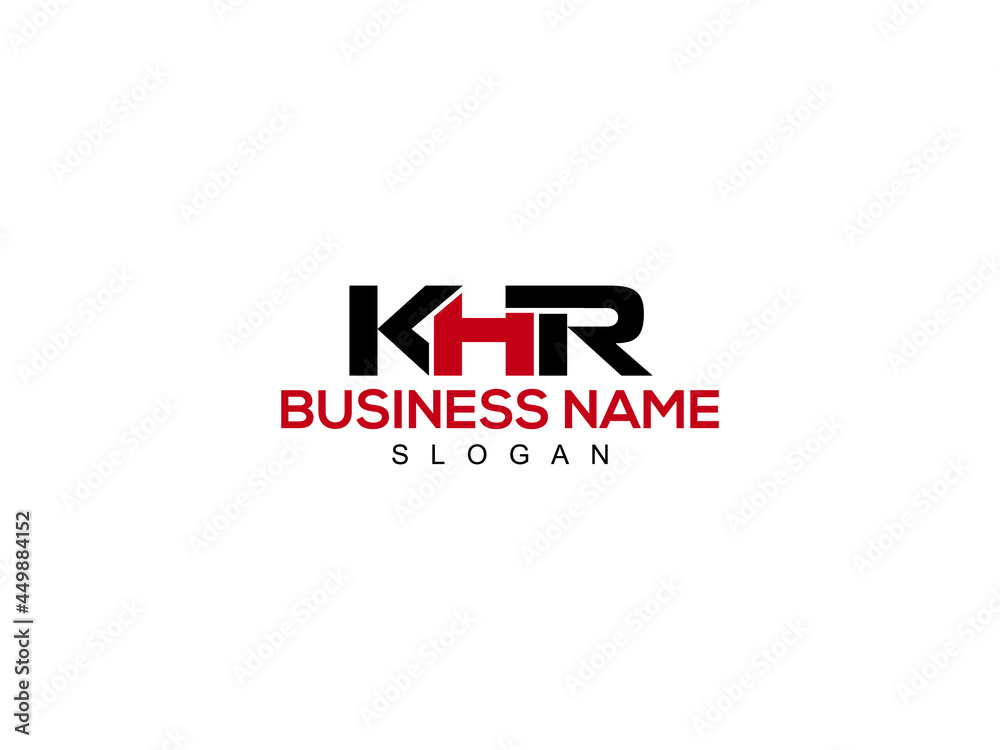 Alphabet Letter KHR Logo Icon Vector For Business Stock Vector | Adobe ...