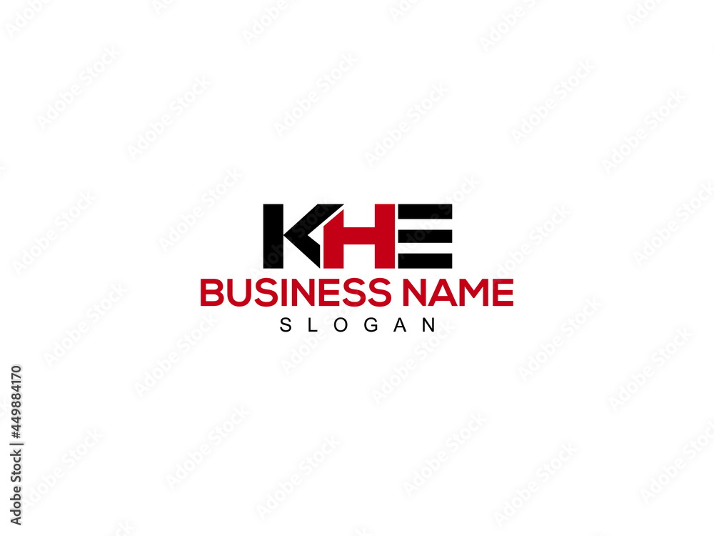 Alphabet Letter KHE Logo Icon Vector Image Design Stock Vector | Adobe ...