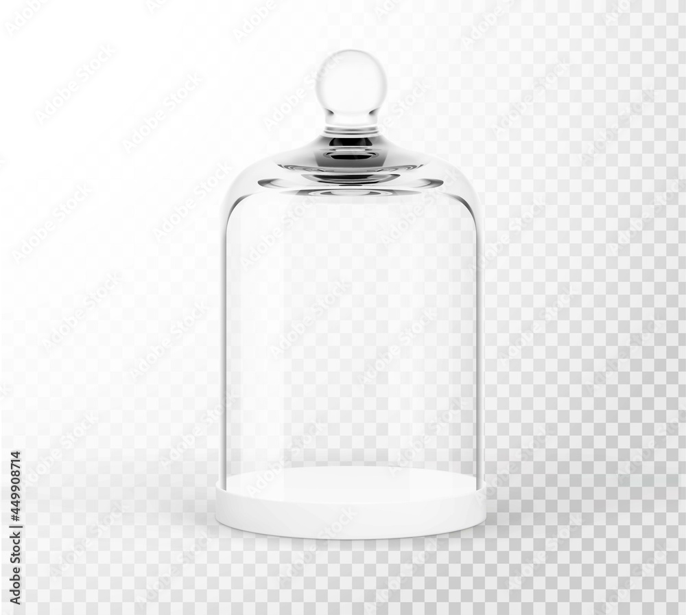 High realistic glass cover isolated on transparent background. Vector ...