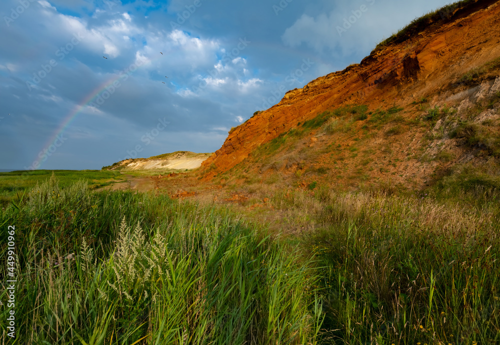 Morsum Kliff Sylt Regenbogen Küste Nationalpark Wattenmeer Nordsee ...