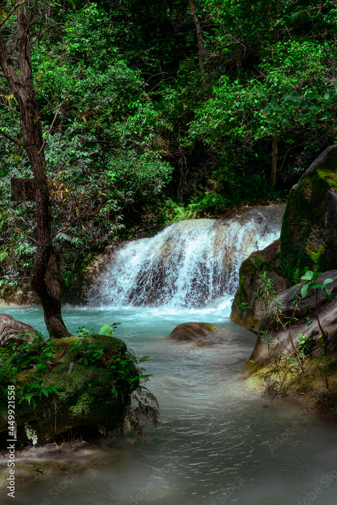 Waterfalls 'Pozas Azules de Atzala' in Taxco, Mexico Stock Photo ...