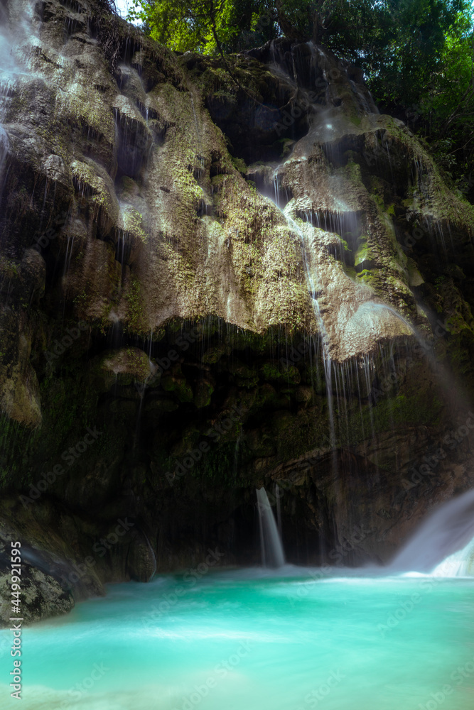 Waterfalls 'Pozas Azules de Atzala' in Taxco, Mexico Stock Photo ...
