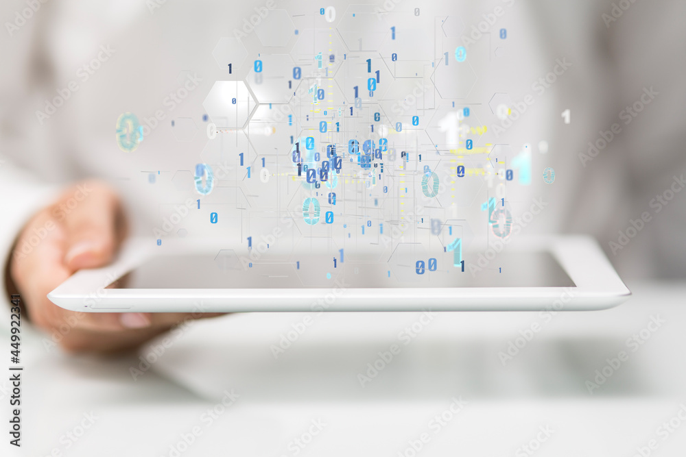 Business intelligence analyst dashboard on virtual Stock Photo | Adobe ...